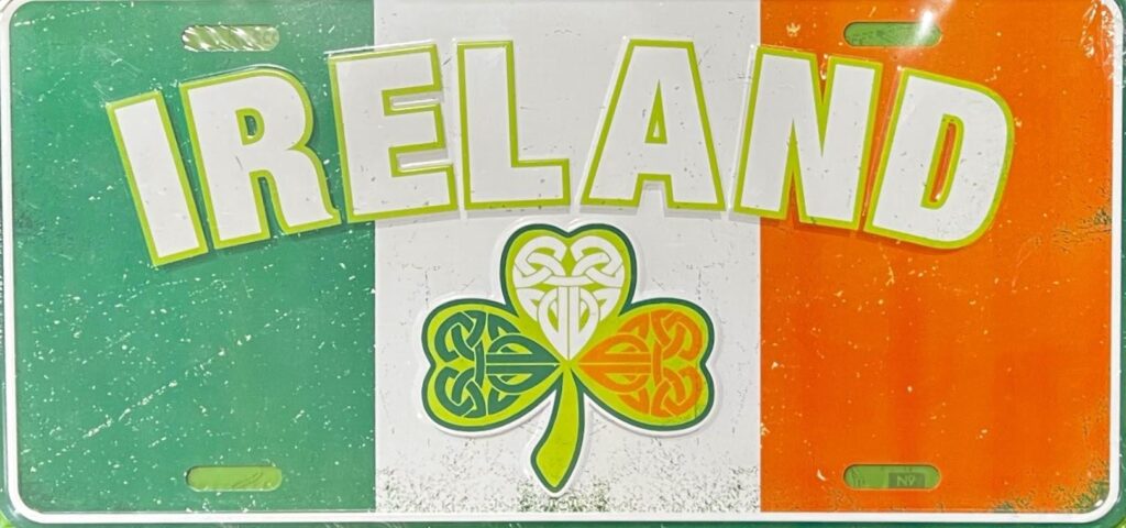 Ireland Tricolor Vintage Plate - A Little Irish Too